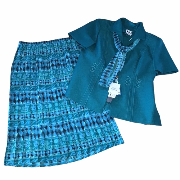Leslie Fay | Skirts | Vintage 8s Leslie Fay Skirt Suit Setplus Sz 6 ...
